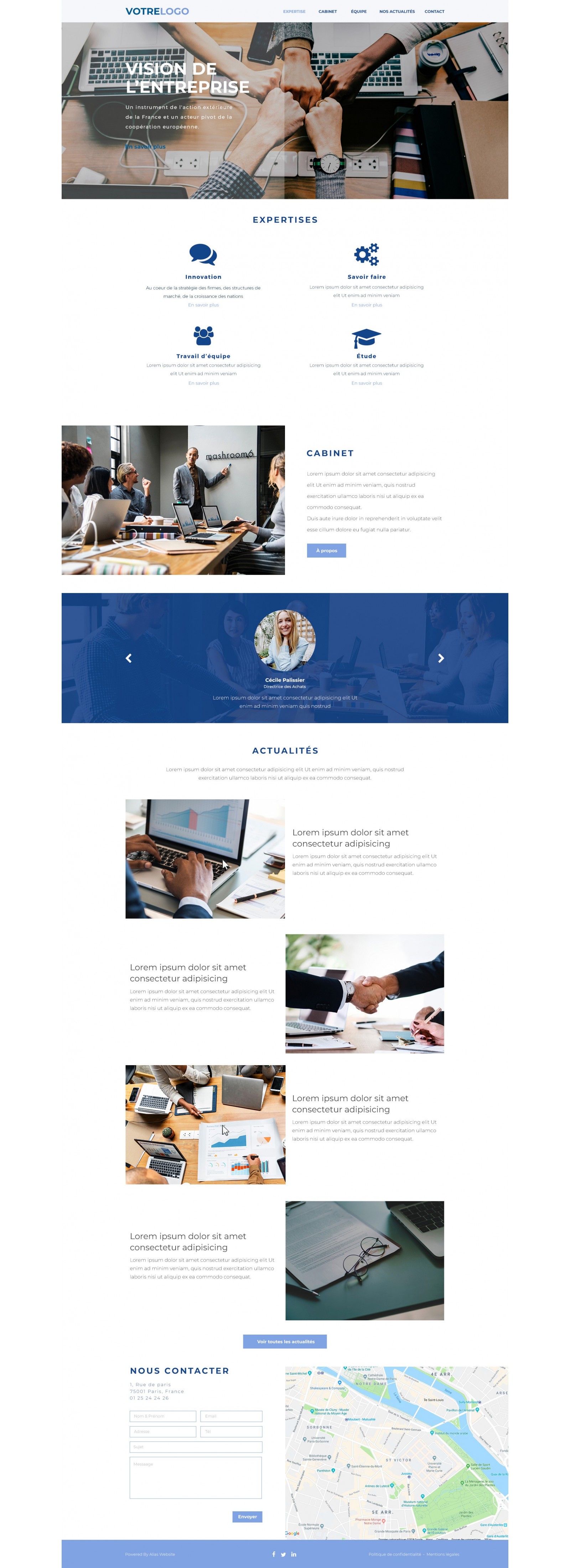 Créer un site internet professionnel rapidement | Alias Website